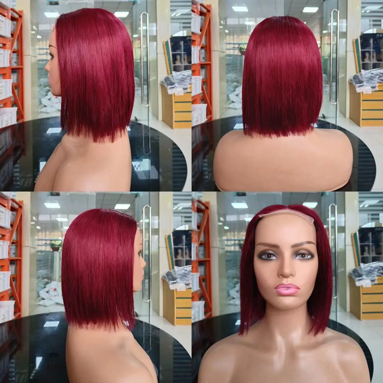 Glueless 13x4 13x6 Full Hd Bob Lace Frontal Wigs Human Hair Lace Front ...