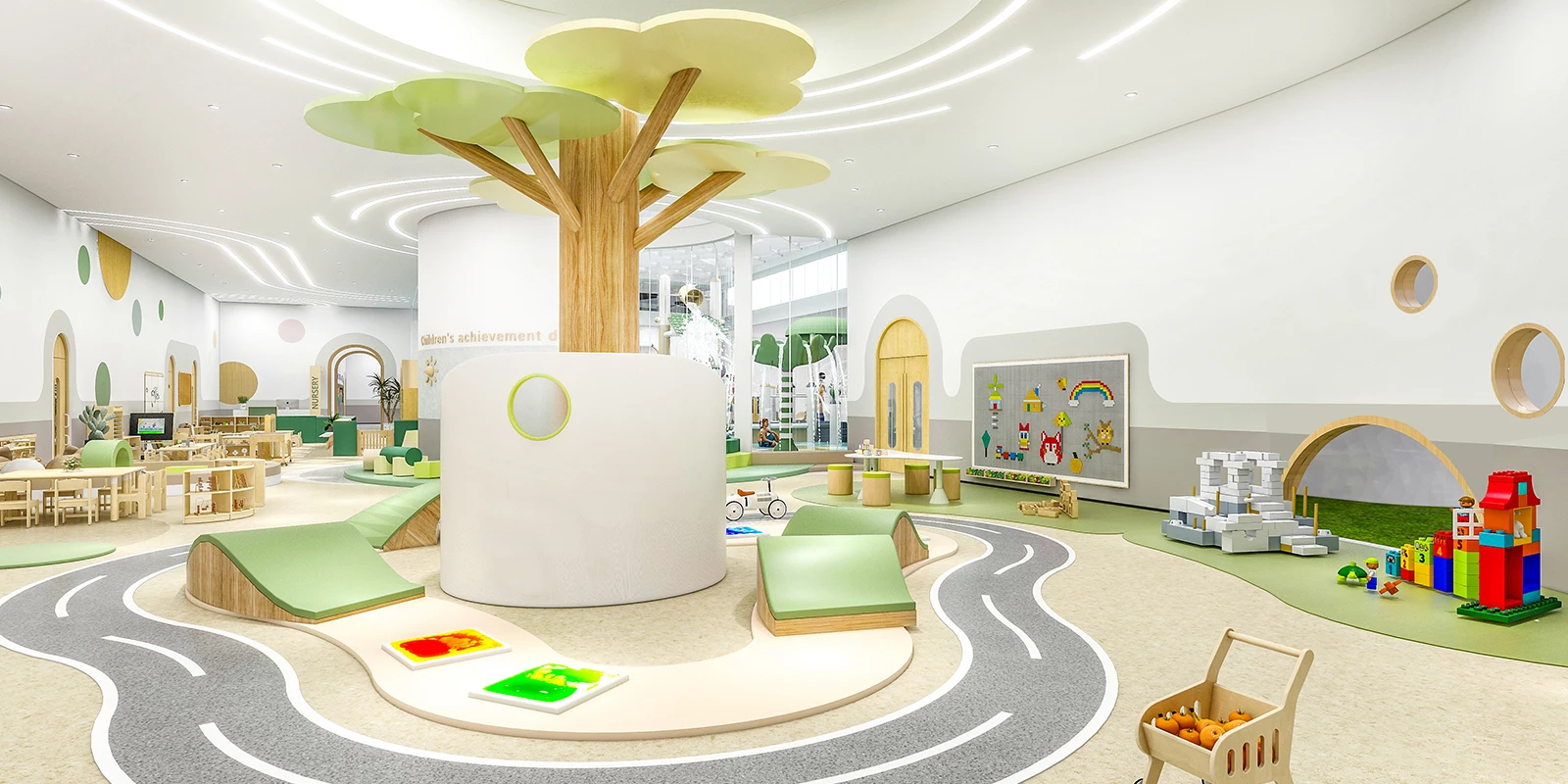 High-end Daycare Play Center Design with Kids Soft Play Equipment and ...