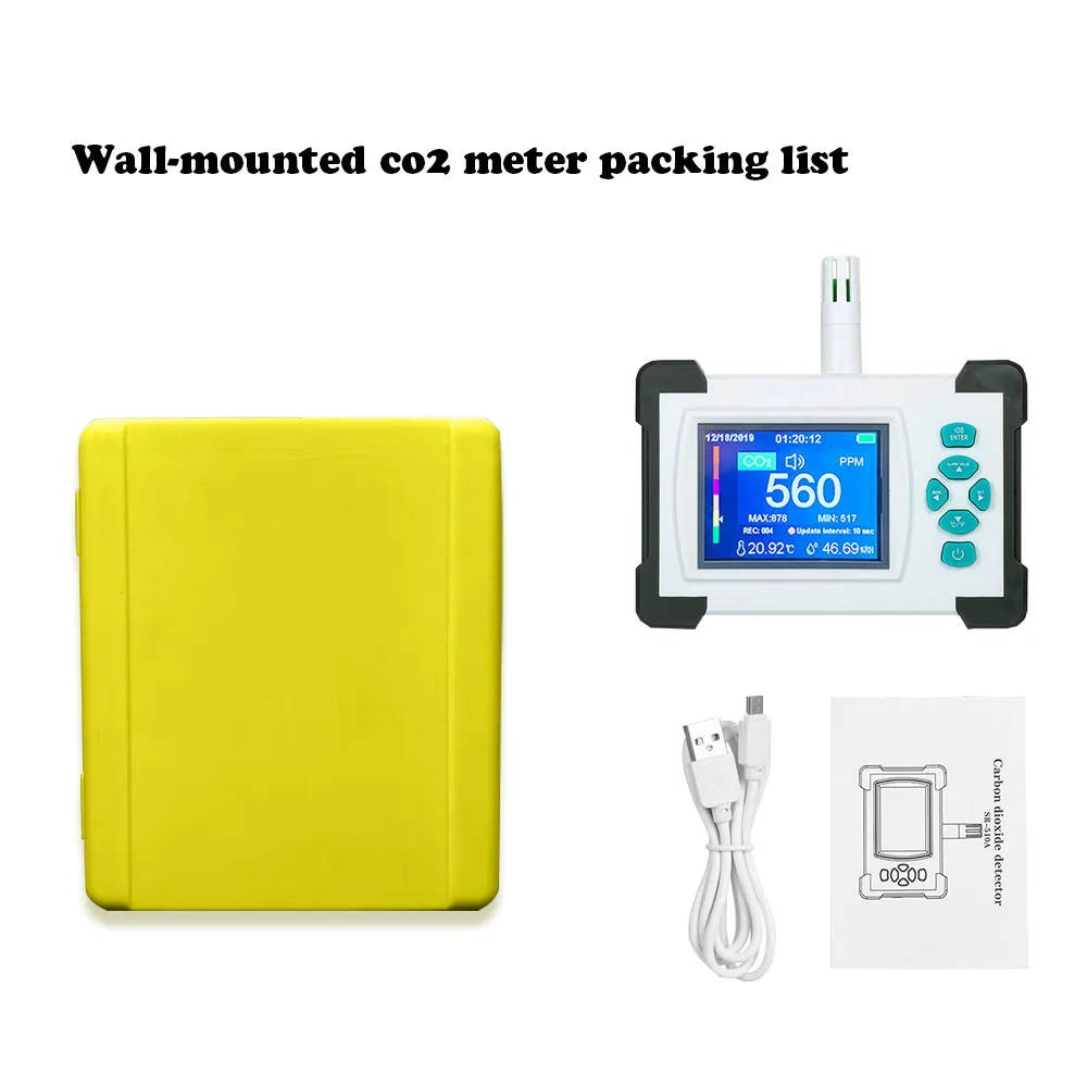 CO2 Monitor - Accurate Carbon Dioxide Detector & Logger