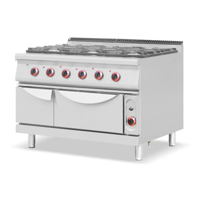American Style Commercial Freestanding Gas Stove Industrial Stainless ...