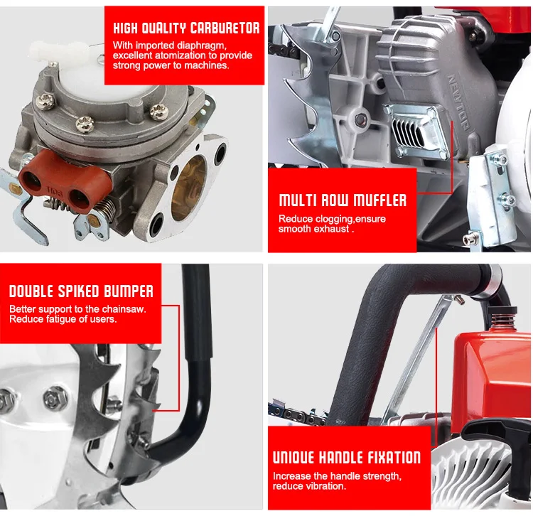 Chainsaw Petrol Wood Cutting Machine Chainsaw Engine 105cc - Buy ...