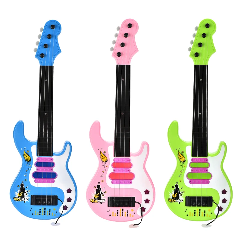 Bemay Toy Musical Toy Guitar Electric Rock Guitar Toy With Light ...