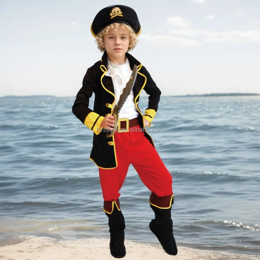 Deluxe Children Pirate Set Halloween Carnival Party Dress up Caribbean ...
