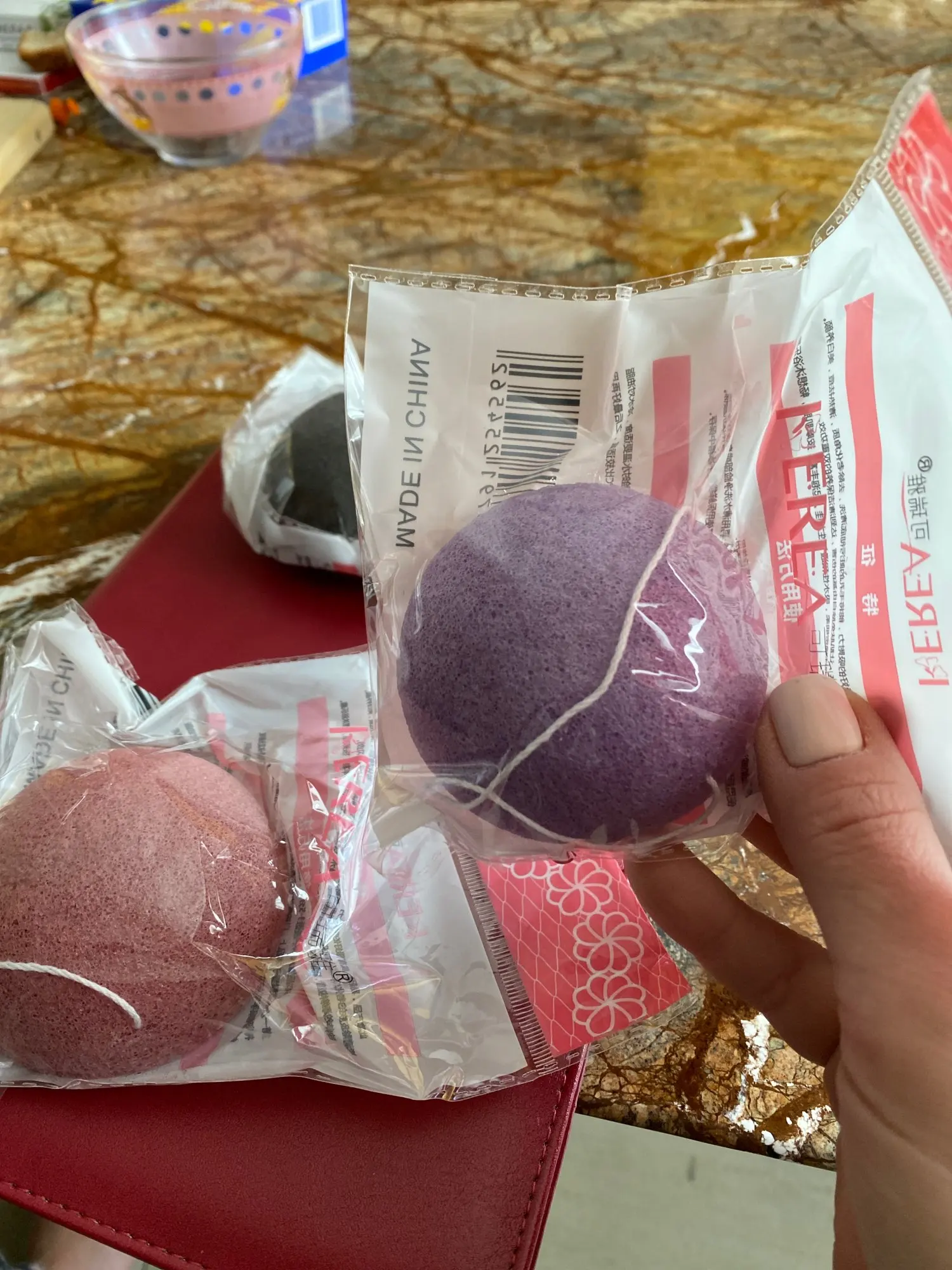Fiber Material Soft Texture Face Wash Puff Konjac Cleaning Sponge ...