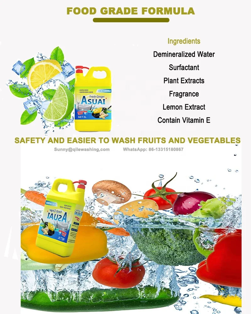 High Efficiency Chemical Formula of Dishwashing Liquid Soap Dishing ...