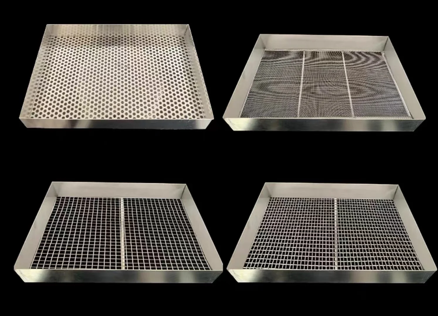 Full Size 304 Metal Stainless Steel Serving Oven Mesh Tray Flat Sheet ...