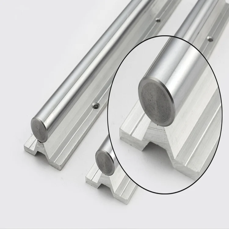 In Stock CNC Aluminum Round Linear Guide Rail SBR12 1000mm and Linear ...