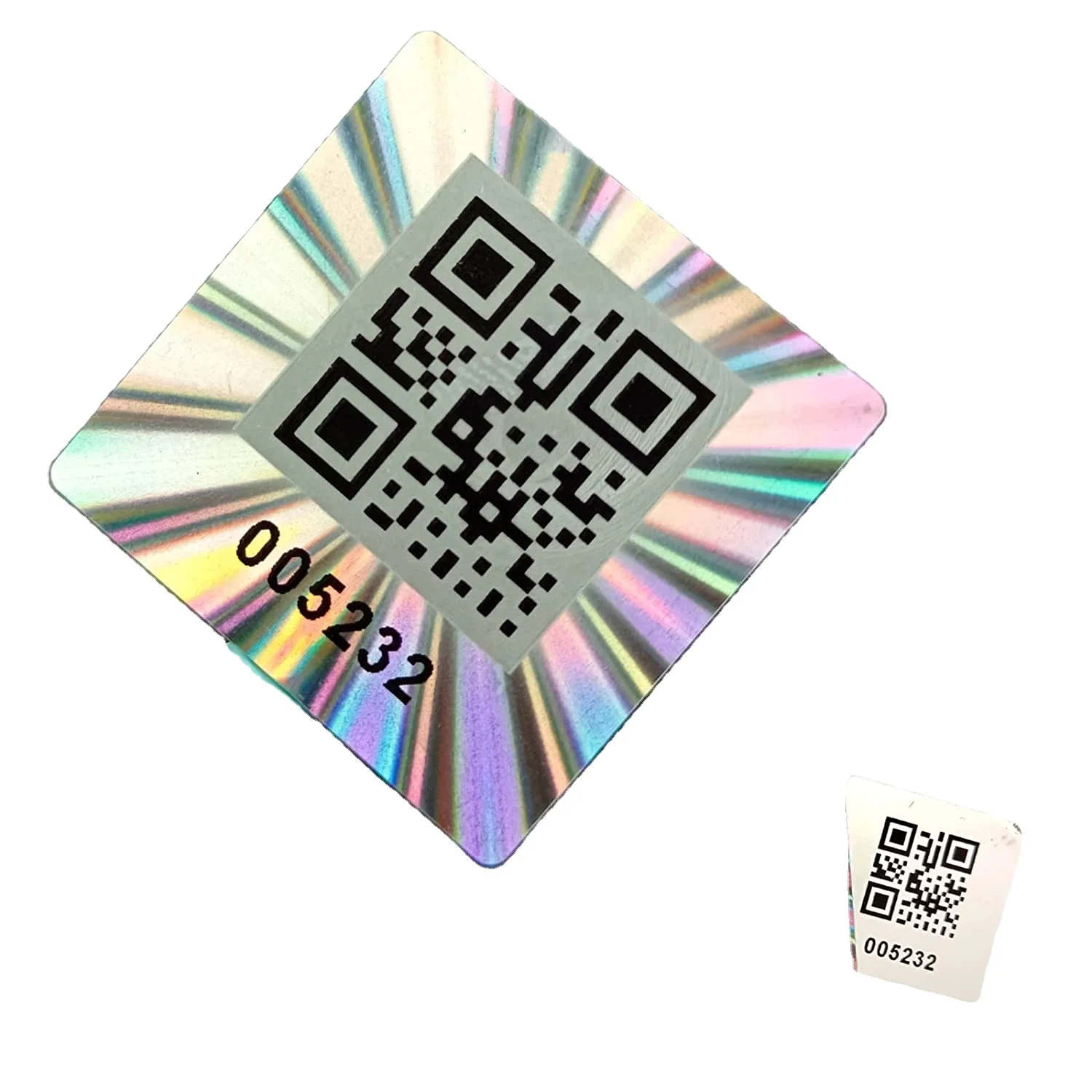 Qr Code Stickers,Tamper Evident Sticker Roll Security Tags Anti-counterfeiting Labels Scratch ...