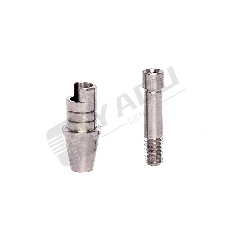 Factory Dental Implant Non Hex TiBase Abutment Titanium Base For ...
