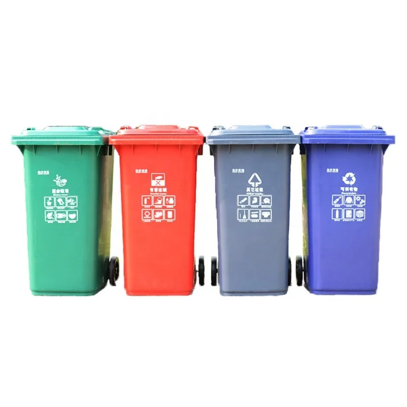 120 Liter Heavy Duct Green Restaurant Kitchen Cabinets Rubber Wheel ...