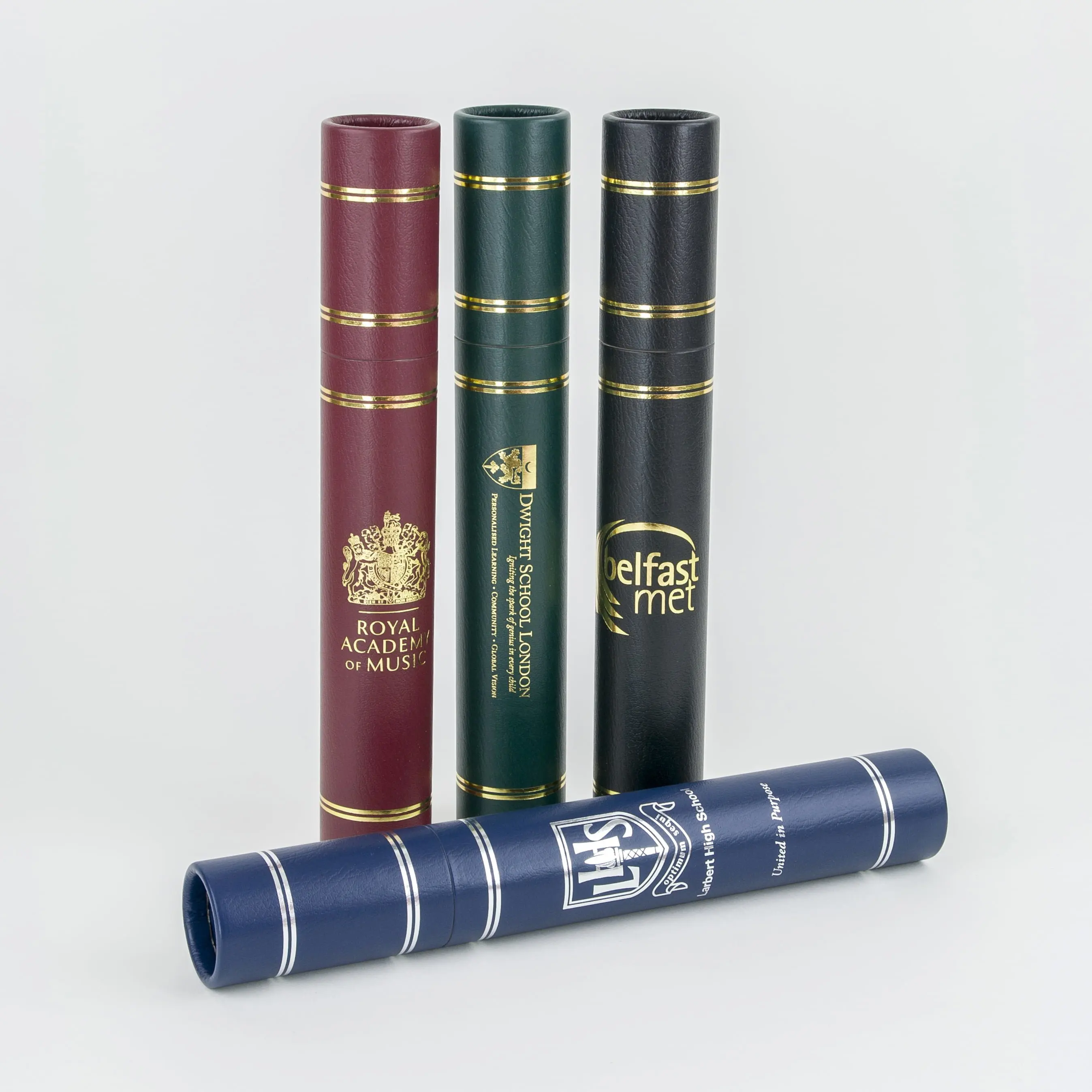 Custom Printed Leatherette Diploma Tube for Graduation Certificates ...