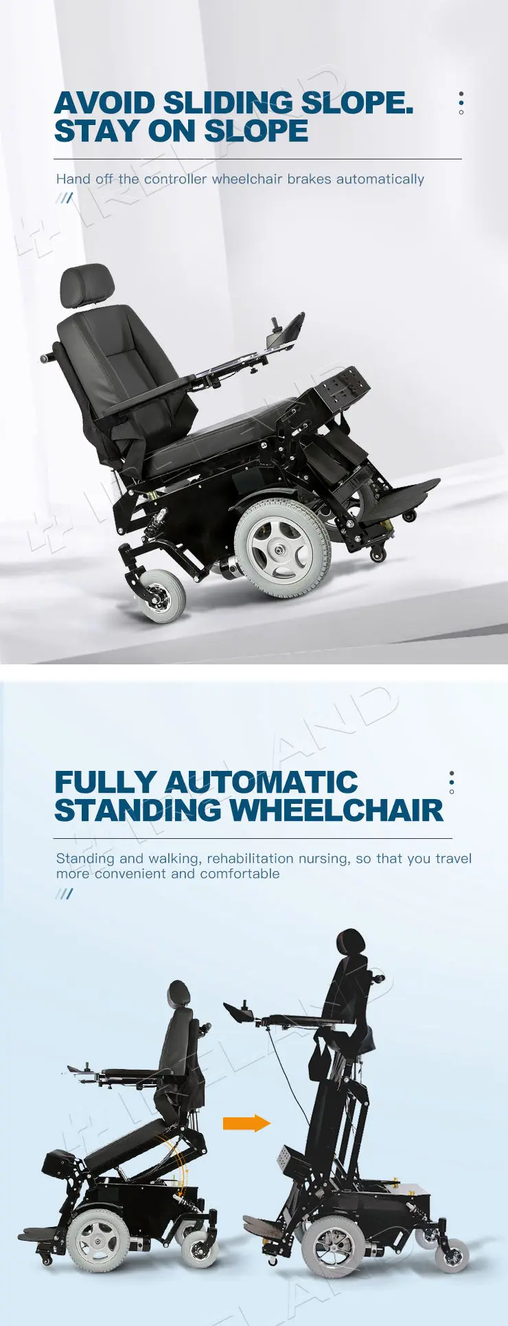 Factory Handicapped Electric Standing up Wheelchair Heavy Duty ...