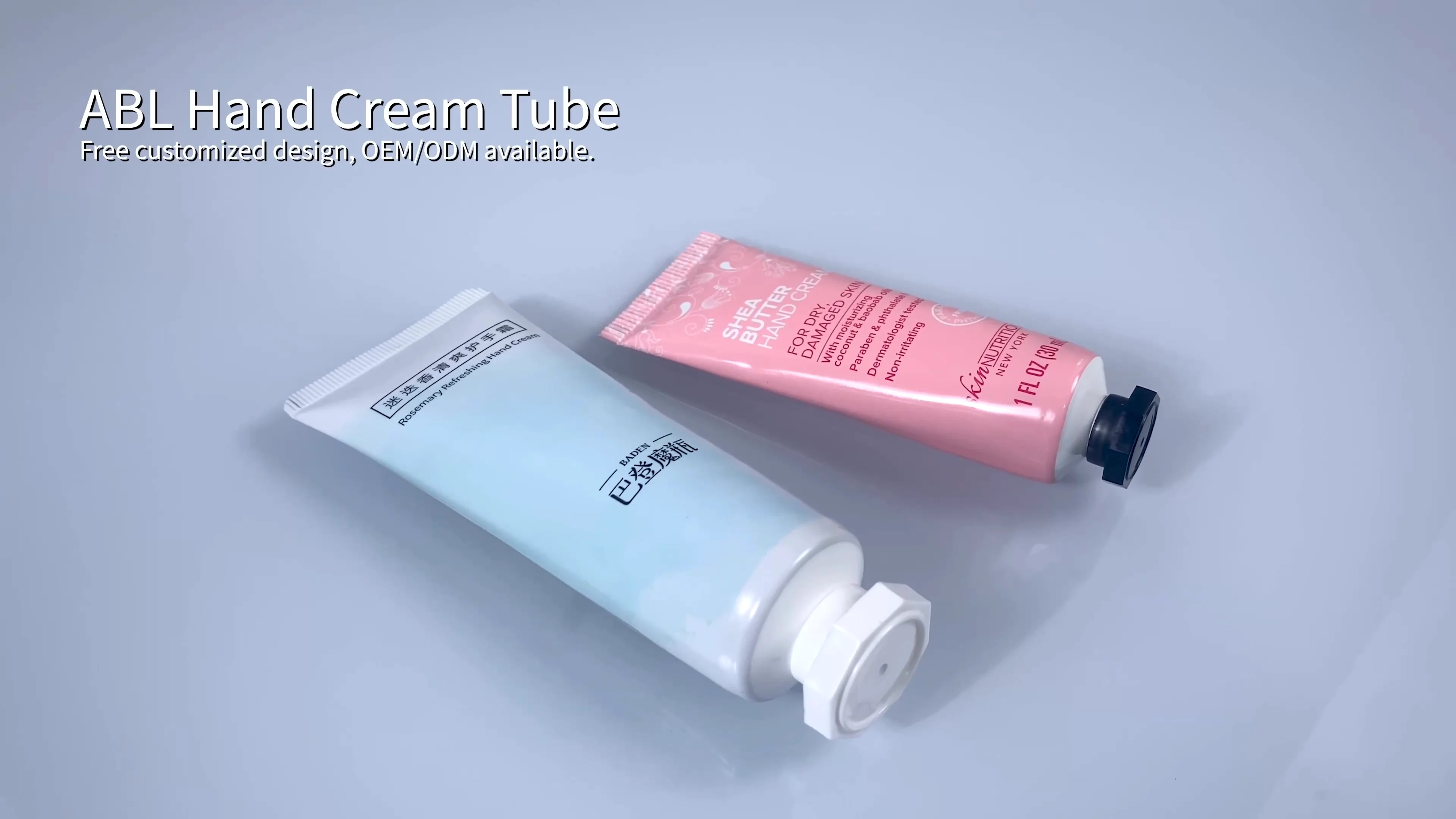 Custom Cream Cosmetic Tube Laminated Aluminum Plastic Tube Packaging Pe ...