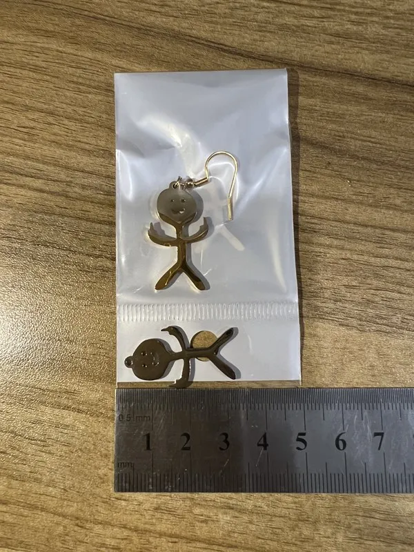 2023 Funny Middle Finger Stickman Keychain Cute School Bag Car Key ...