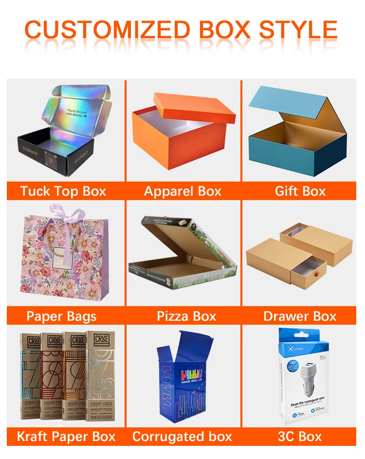 Custom Corrugated Paper Black Mailer Box with Gold Foil Embossing ...