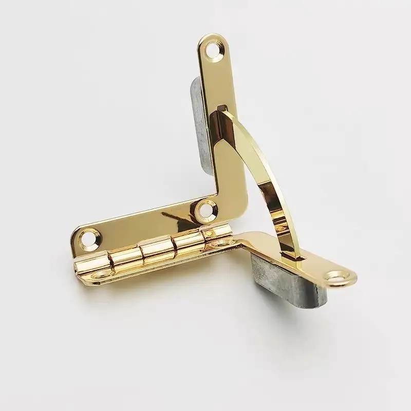 Gold Foldable Jewelry Box Quadrant Hinge Quadrant Hinge For Wooden ...