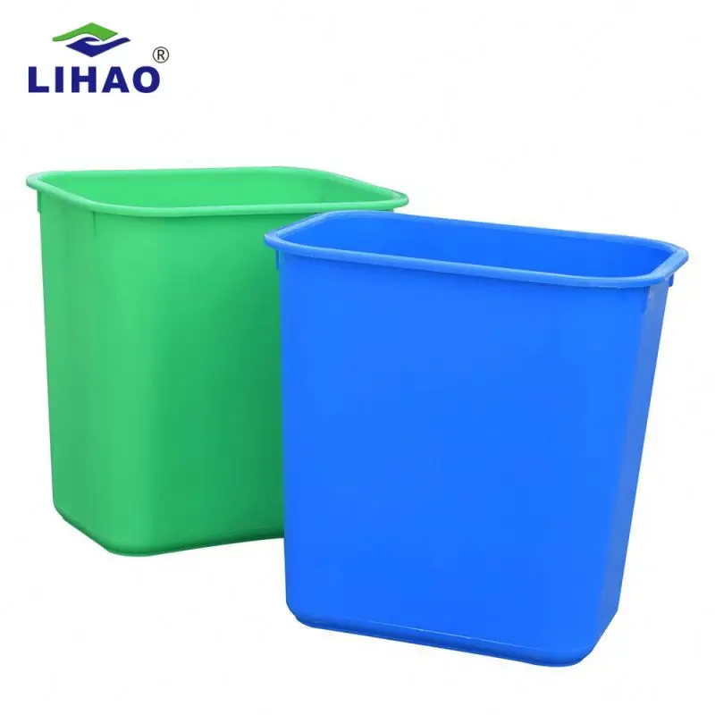 Wholesale 20l Outdoor Plastic Waste Bins Custom Logo Design Rectangular ...