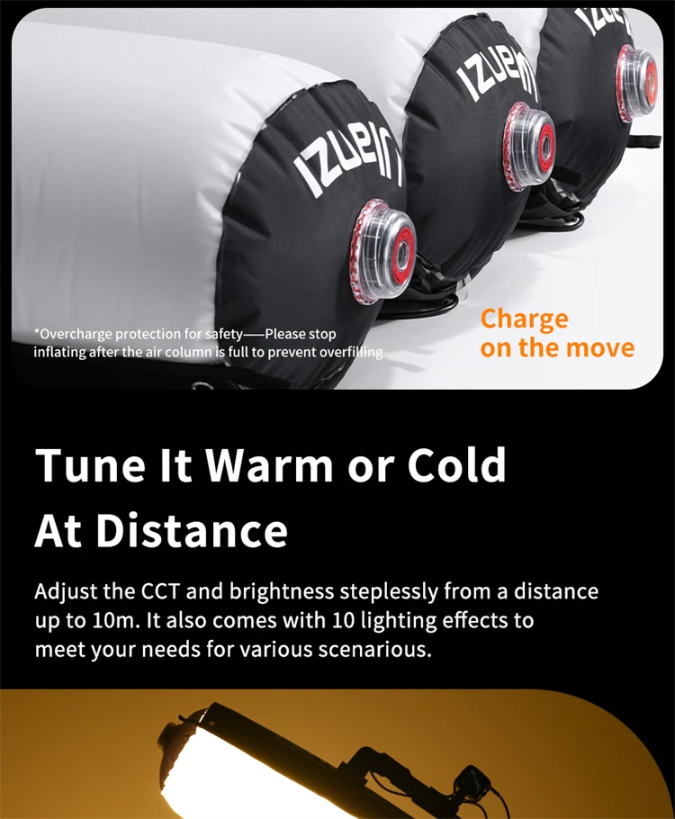 Ulanzi AL60 Inflatable Foldable Air Tube Light for Photography