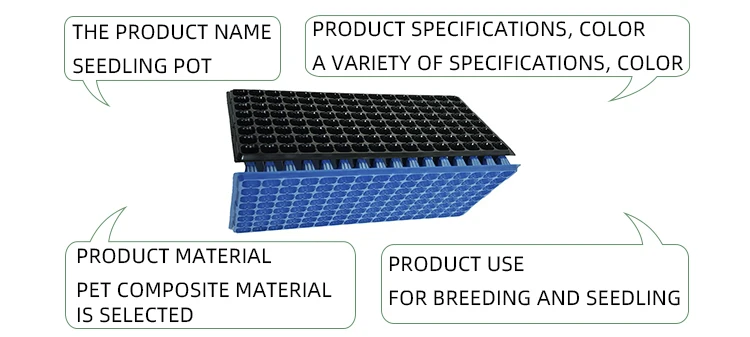 Seed Sprouter 128 Holes Tray Flat Seed Trays Plastic Seed Sprouter ...