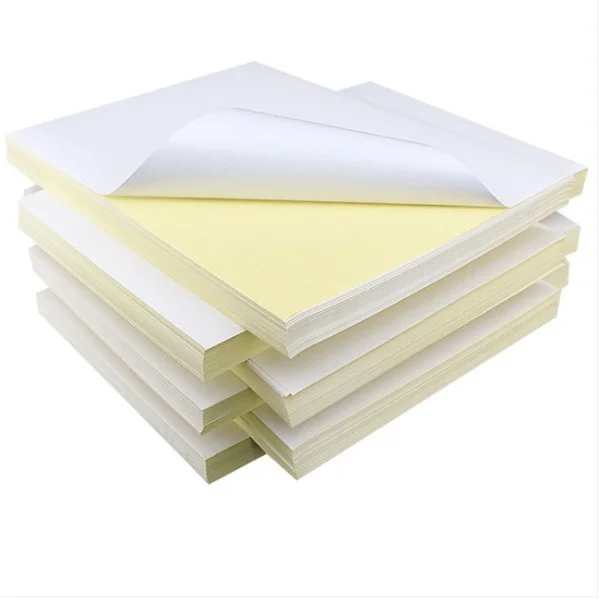 A4 Size White Label Sticker Paper - Self-Adhesive Office Sheets