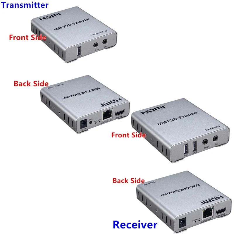 60M HDMI KVM Extender - 1080P Video Audio Ethernet Solution