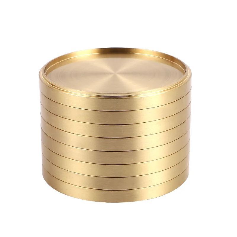 Durable Brass Coasters - Elegant Table Decor Solutions