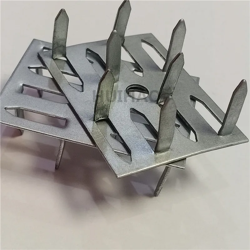 Galvanized Steel Acoustic Panel Impaling Clips 38x50mm