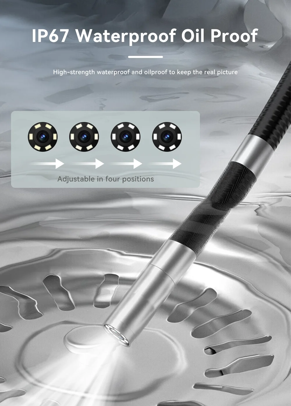 Best Industrial Borescope Inspection Camera 5 " Ips Screen Handheld ...