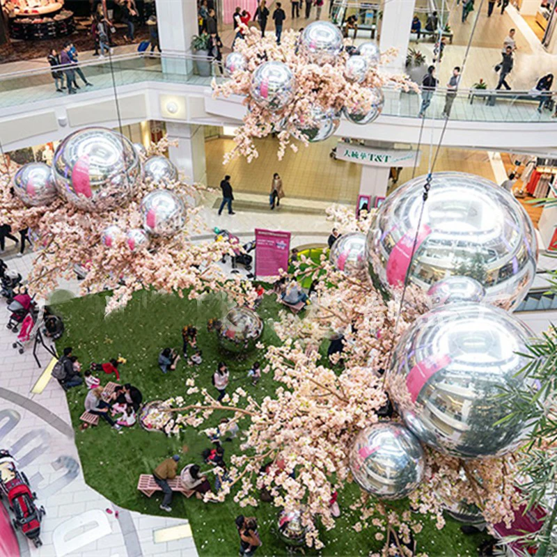 Decorative Inflatable Chrome Plated Ball - Reflective Balloon