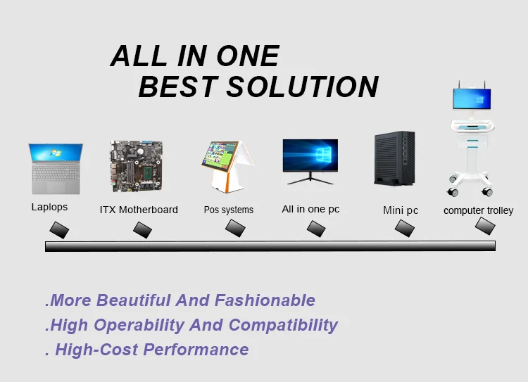 Design All In One Desktop Computer Pc Aio Touch Pc Core I3 I5 I7 ...