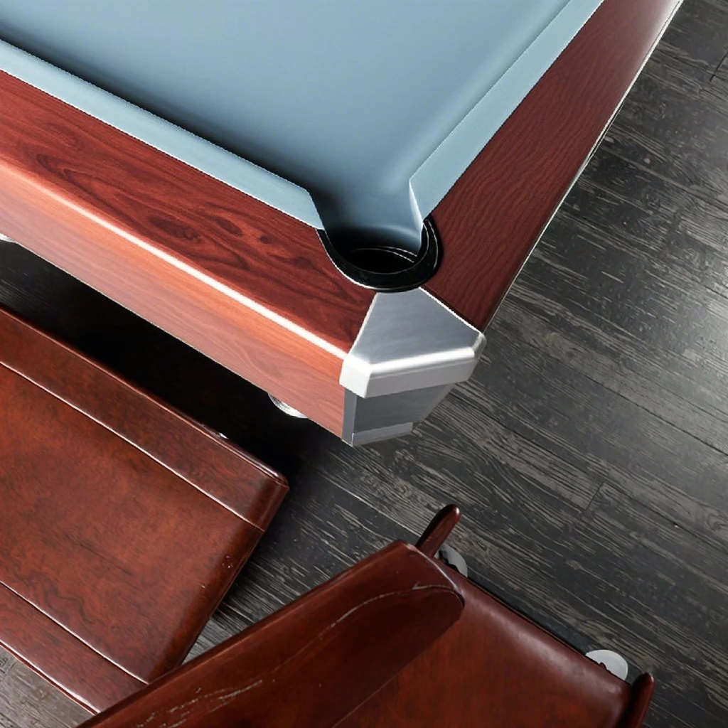 9-Foot Luxury Solid Wood Top Pool Snooker Billiard Table Modern Maxima ...