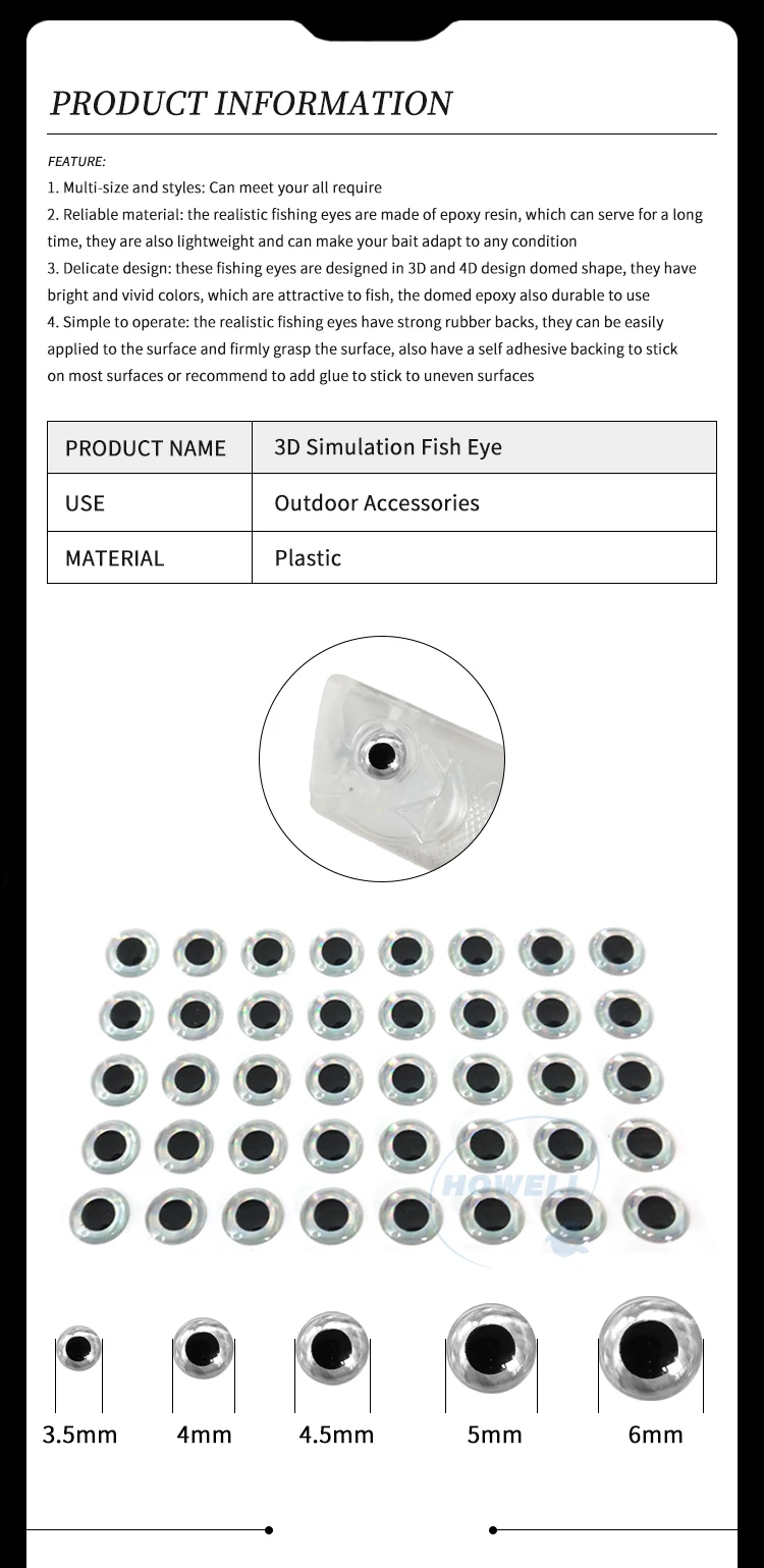 3D Fish Eyes - Realistic Holographic DIY for Fishing Lures