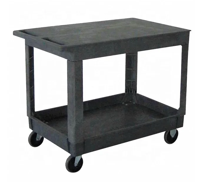 Multi-functional Industrial Utility Cart With Deep Lipped & Flush ...