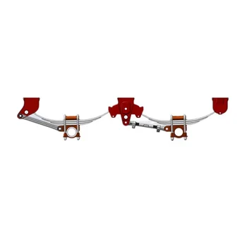 German Type Trailer Mechanical Suspension 2 Axles Semi Trailer ...