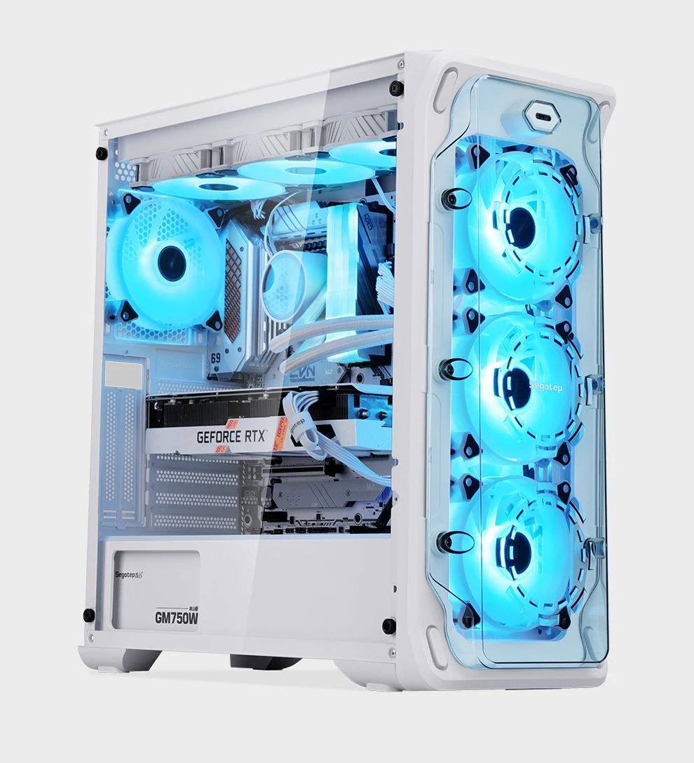Segotep Desktop Case Atx Towers 390mm Gpu Glass Pc Computer Gaming Case ...