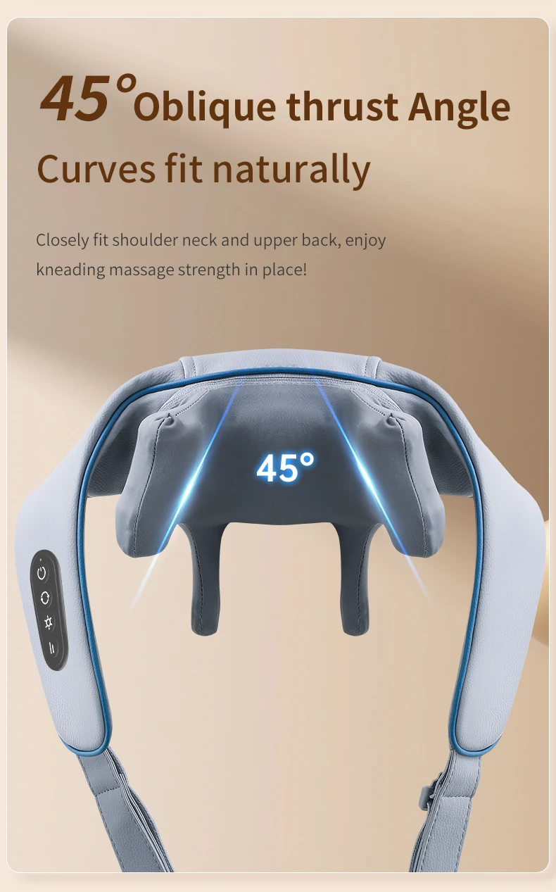 Wireless Electric Neck Massager Shiatsu Neck Shoulder Massager For Car ...