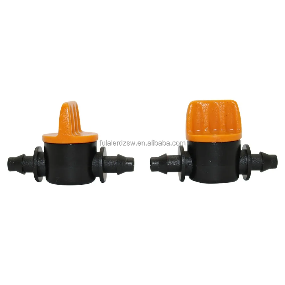 Mini 4/7mm Drip Irrigation Plastic Valve Manual Water Flow Control for ...