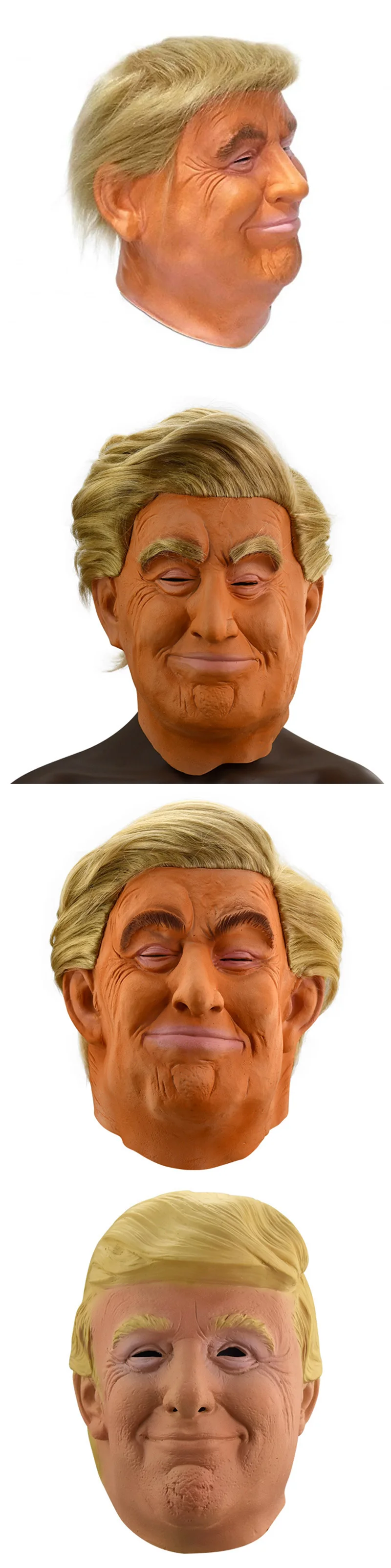 U.s. President Donald Trump Mask Halloween Latex Mask Carnival Party ...