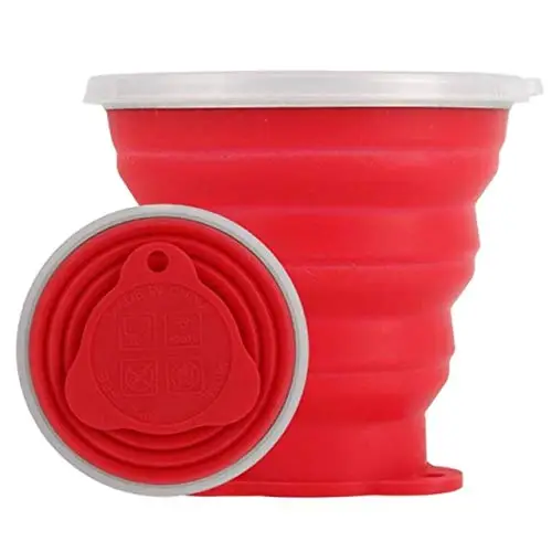 Silicone Collapsible Cups Small Portable Drinking Cup for Camping ...