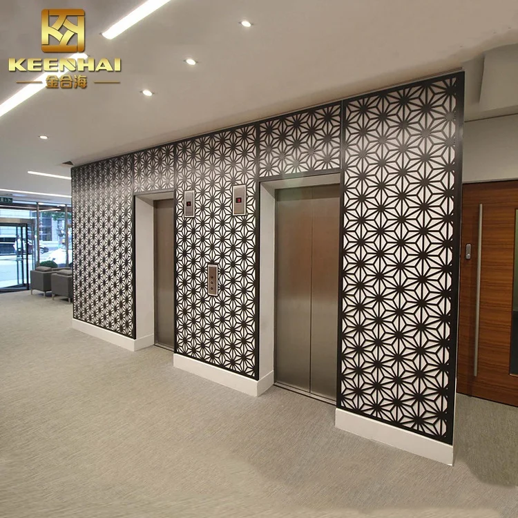 Modern Restaurant Facade Panel Laser Cut Art Decorative Wall Dividing ...