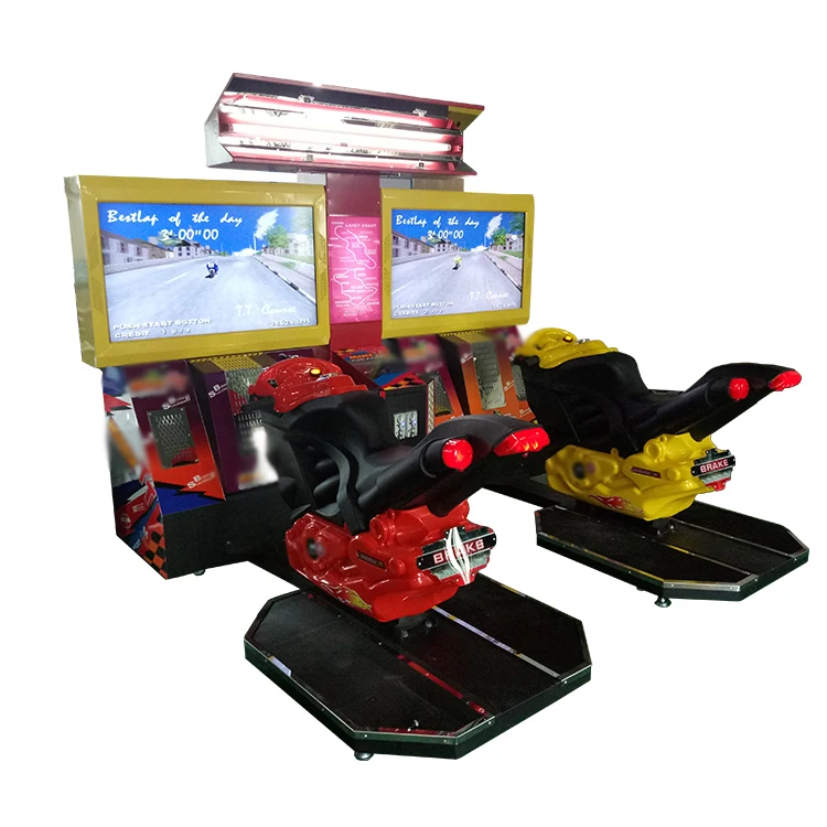 32" Screen Twins Tt Super Bike Simulator Motor Video Arcade Motorcycle ...