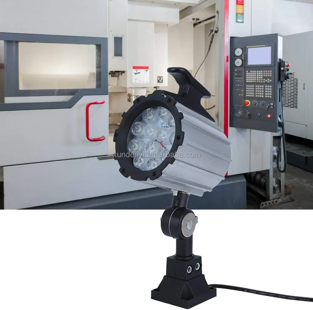 12W Industrial Machine Light IP68 24V Adjustable Aluminum Alloy Short ...
