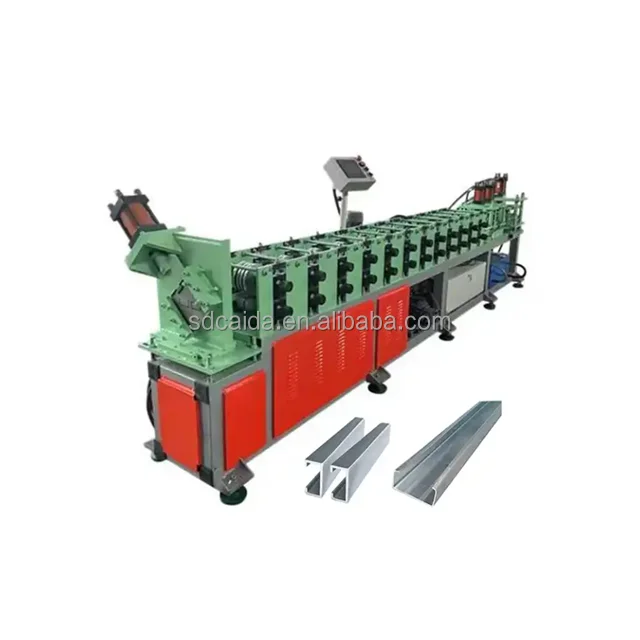 Steel C Channel Rolling Moulding Machine CZULW Shape Profile Section ...