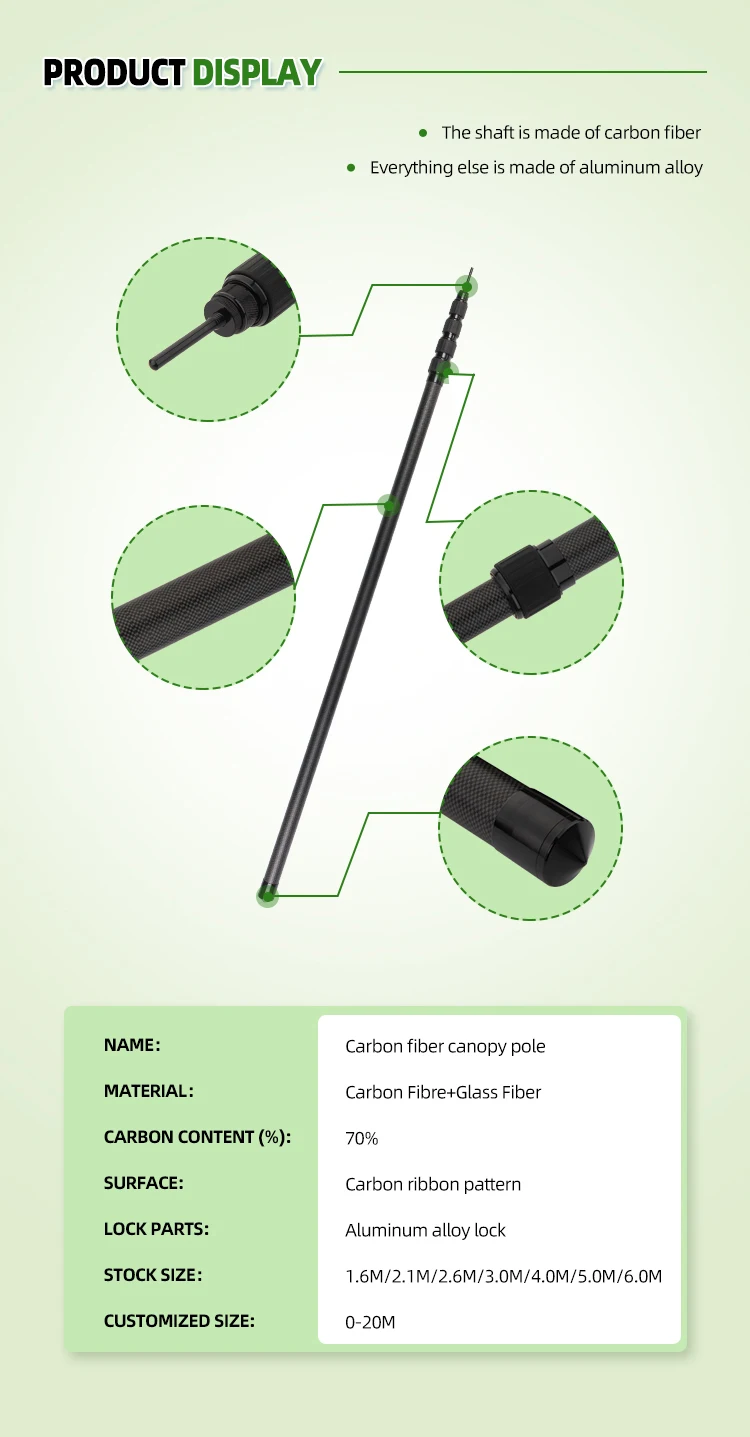Long Reach Carbon Fiber Telescopic Poles - Buy Telescopic Pole Carbon 2 ...