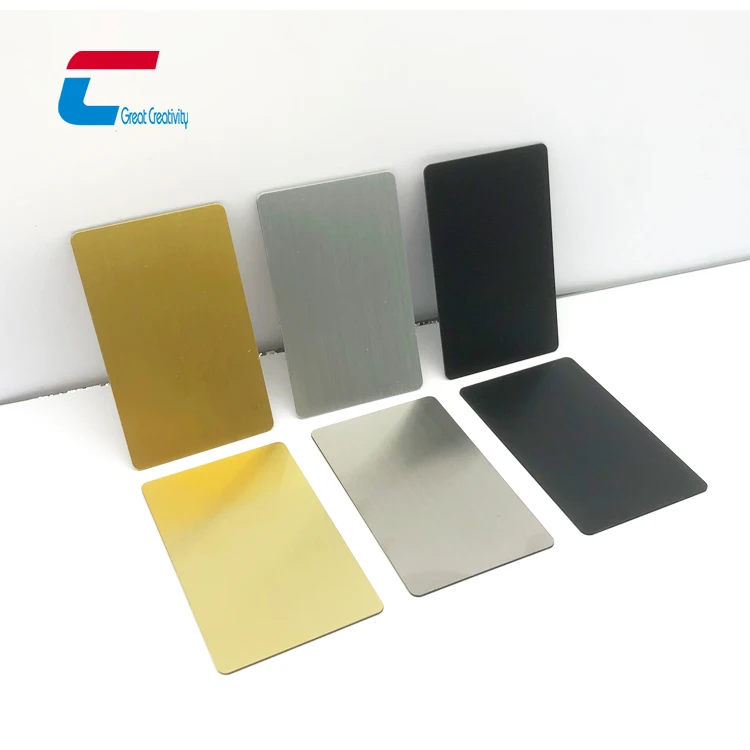 Custom NFC Metal Business Cards with QR Code Printing