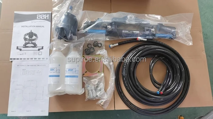 BBH New Marine Boat 200HP Hydraulic Outboard Steering System Kit for ...