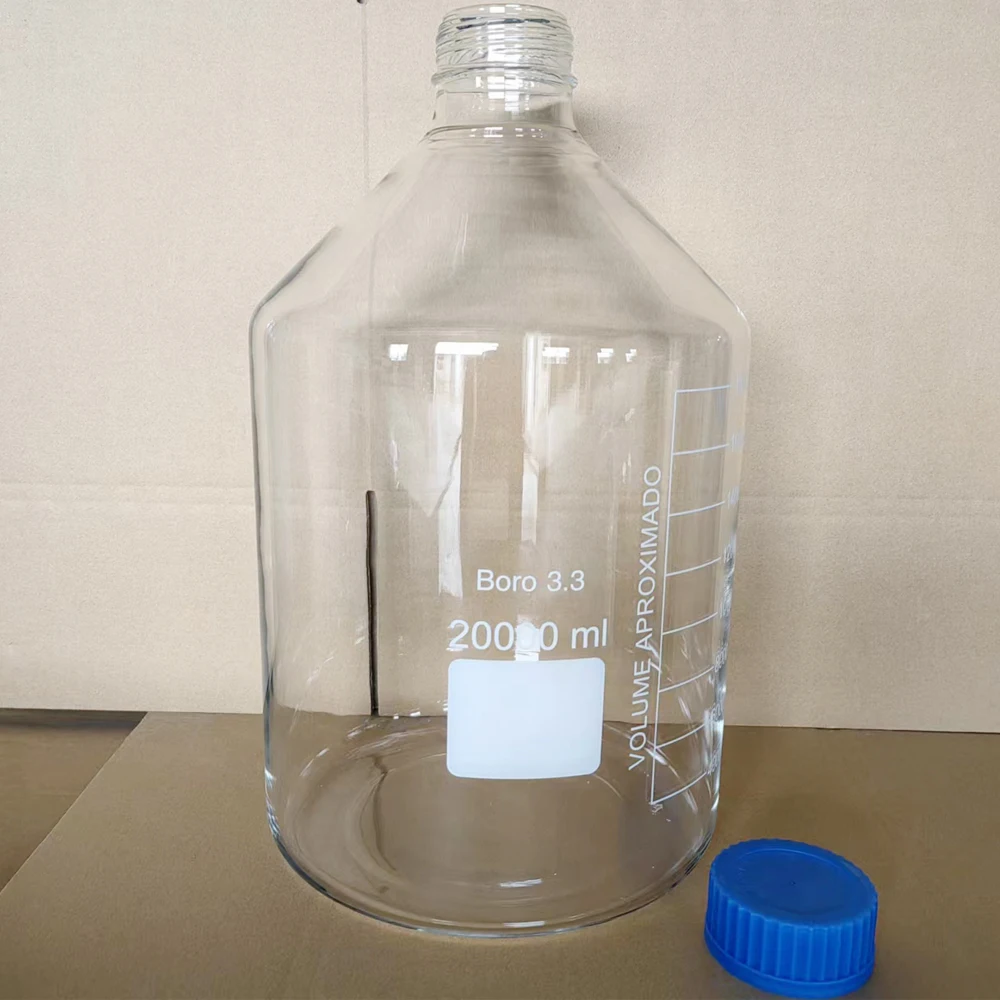 Tiandi Lab 20L Borosilicate Glass Reagent Bottle - GLS 80 Cap