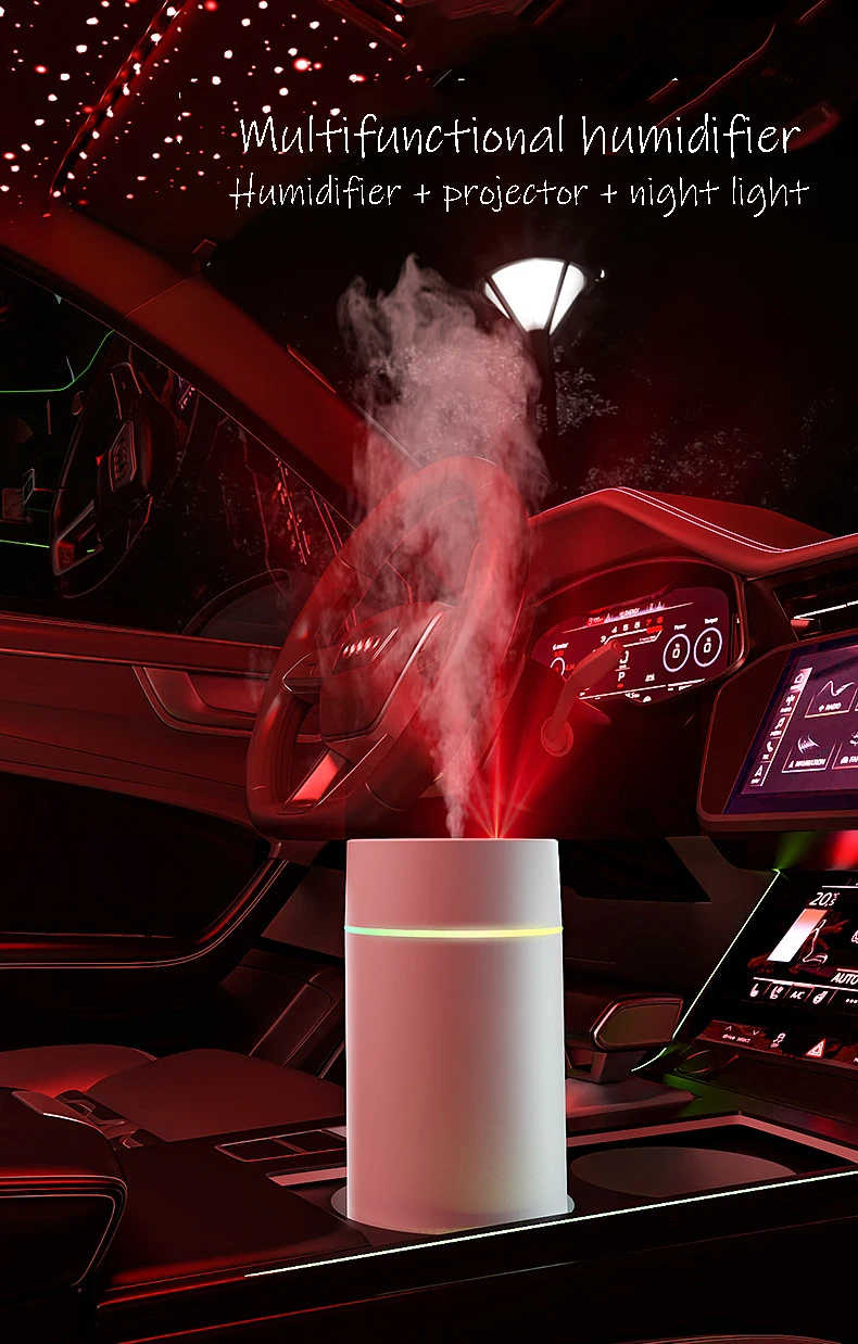 Personal Star Projector Humidifier Usb Rechargeable Home Projection ...