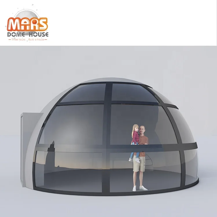 Luxury Waterproof Modular Dome Prefab House Great View with Horizon ...