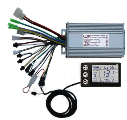 30A 36v/48v 500W/600W Controller & S866 LCD Display for E-bike Battery